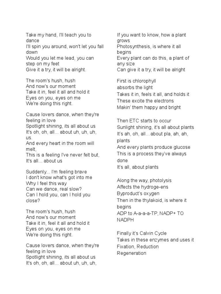 Photosynthesis Song | PDF