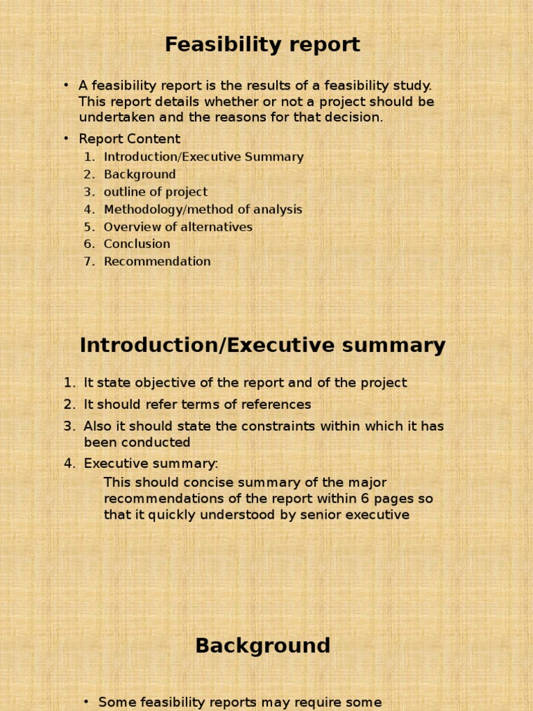 Feasibility Report Parts and Function | PDF | Feasibility Study | Economies