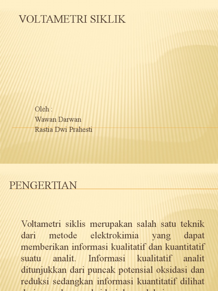 Voltametri Siklik | PDF