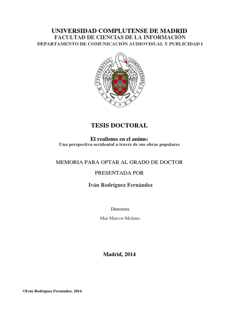 Tesis Realism en El Anime | PDF | Anime | Realismo (Artes)