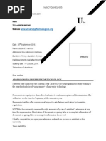Sample University Deferment Letter PDF | PDF
