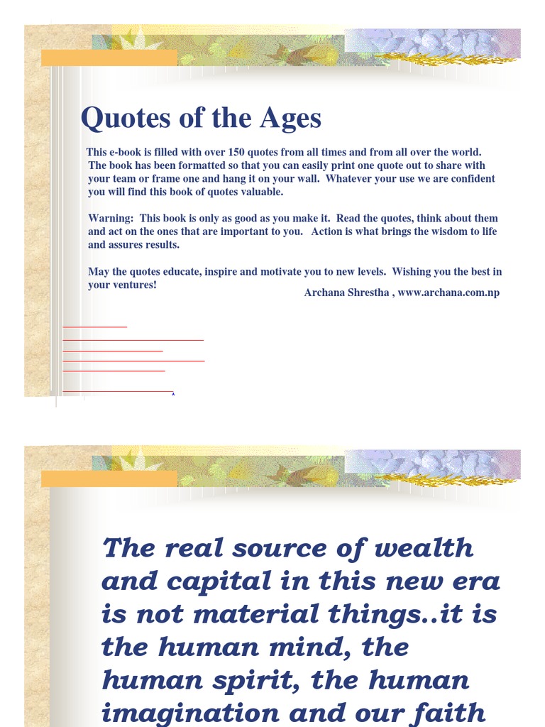 Book of Quotes | PDF