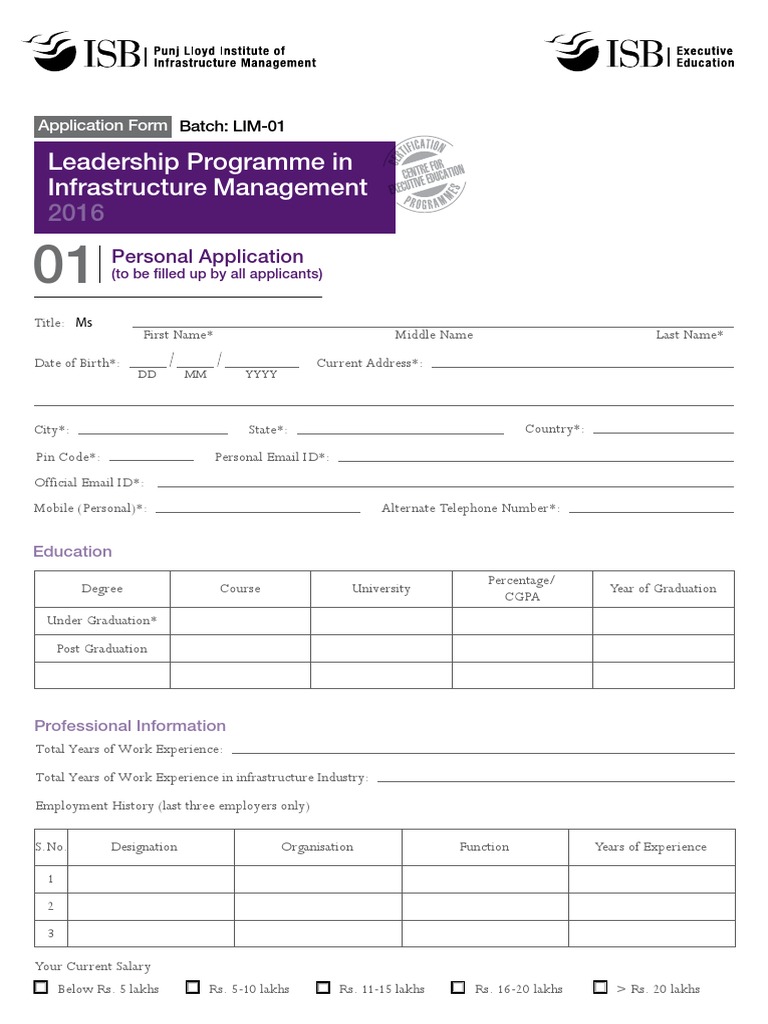 Isb Lim Form | PDF | Cheque | Business