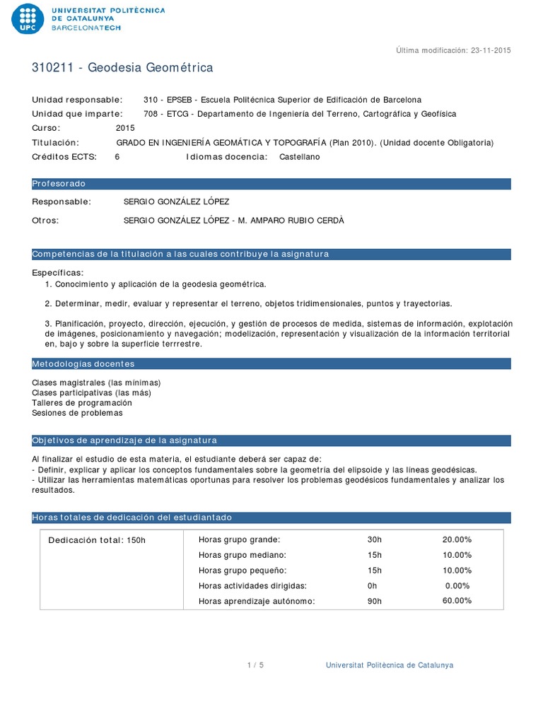Geodesia Geometrica | PDF | Geodesia | Datos geográficos e información