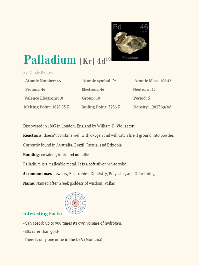 Palladium: Rare Metal Insights | PDF