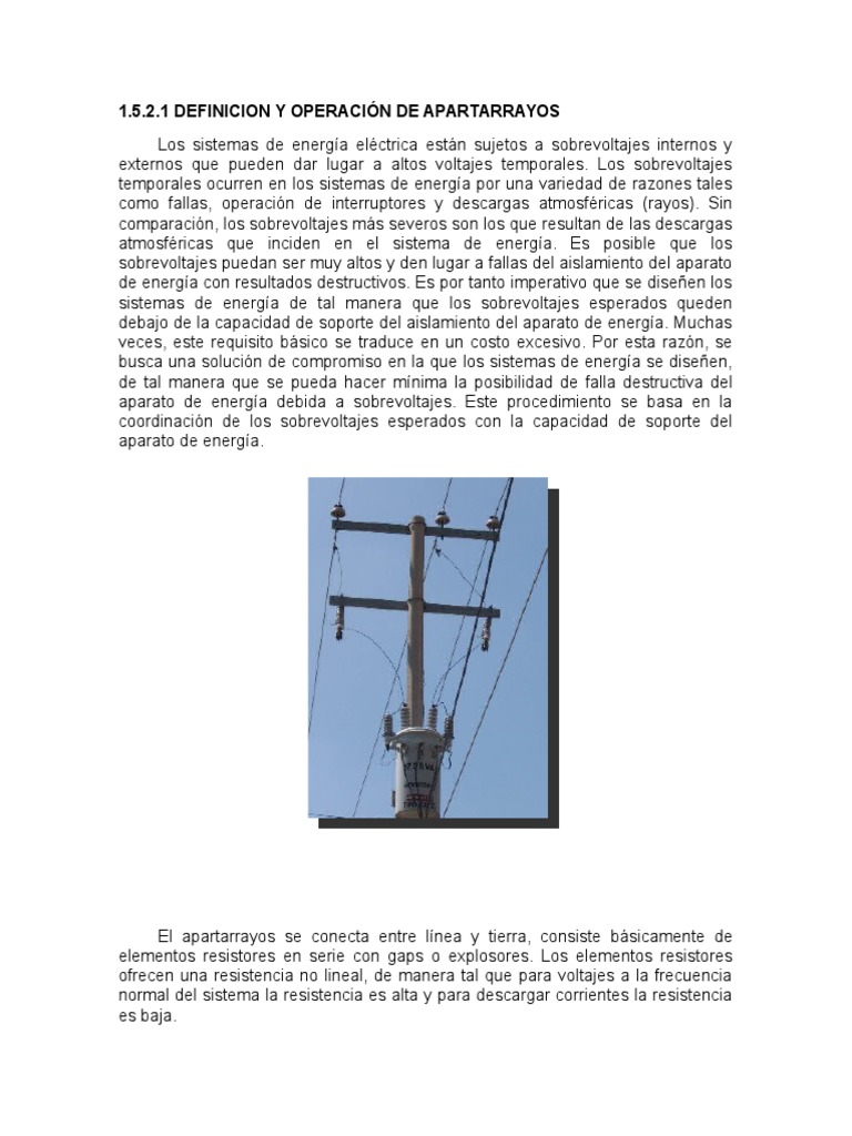 Apartarrayos Inv | PDF | Subestacion electrica | voltaje