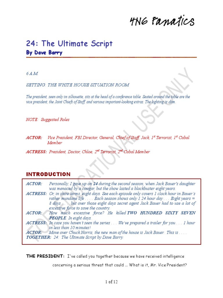 24 - The Ultimate Script | PDF | Gunfighter | Violence