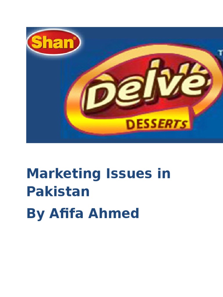 Marketing Issues in Pakistan by Afifa Ahmed | PDF | Brand | Pudding