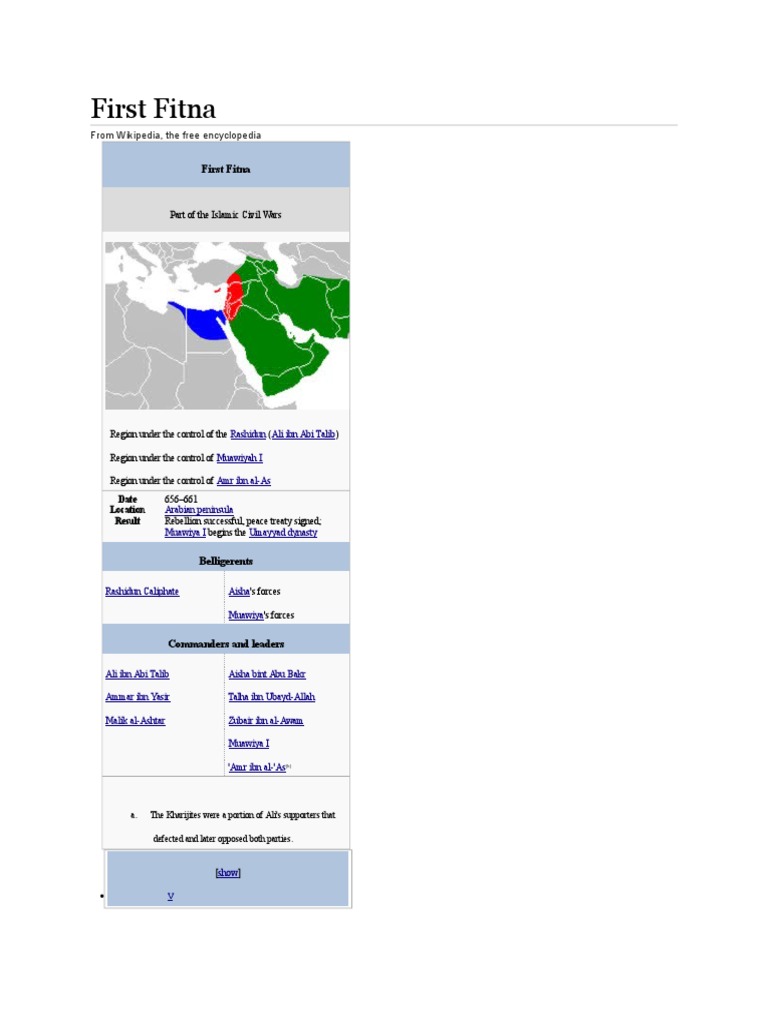 First Fitna | Ali | Middle East