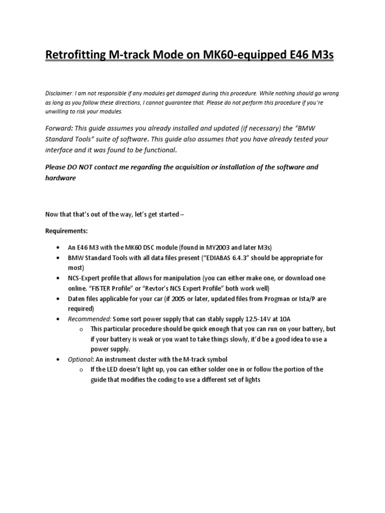Retrofitting M-Track Mode | PDF | Software | Computer Engineering