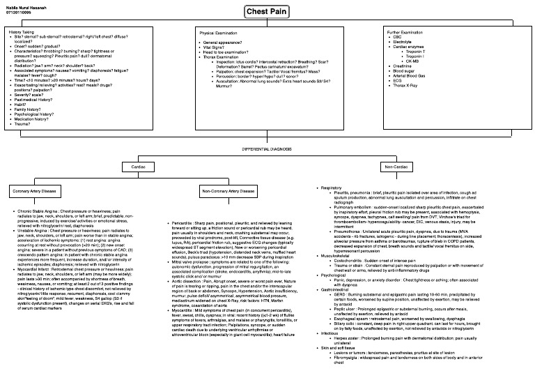 Chest Pain Algorithm PDF
