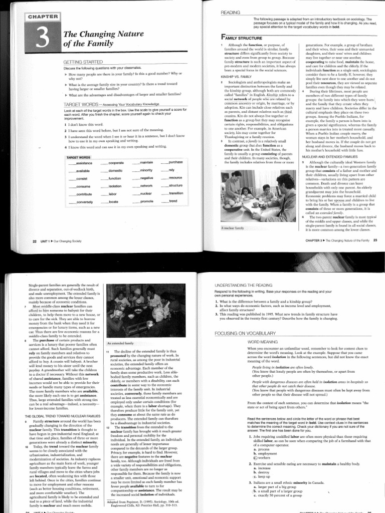 Chapter 3 The Changing Nature of Family | PDF