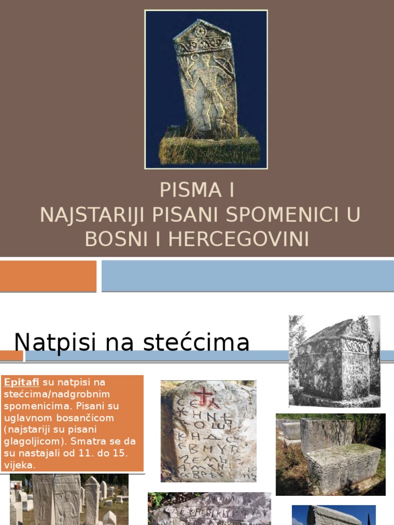 Najstariji Pisani Spomenici U Bih | PDF