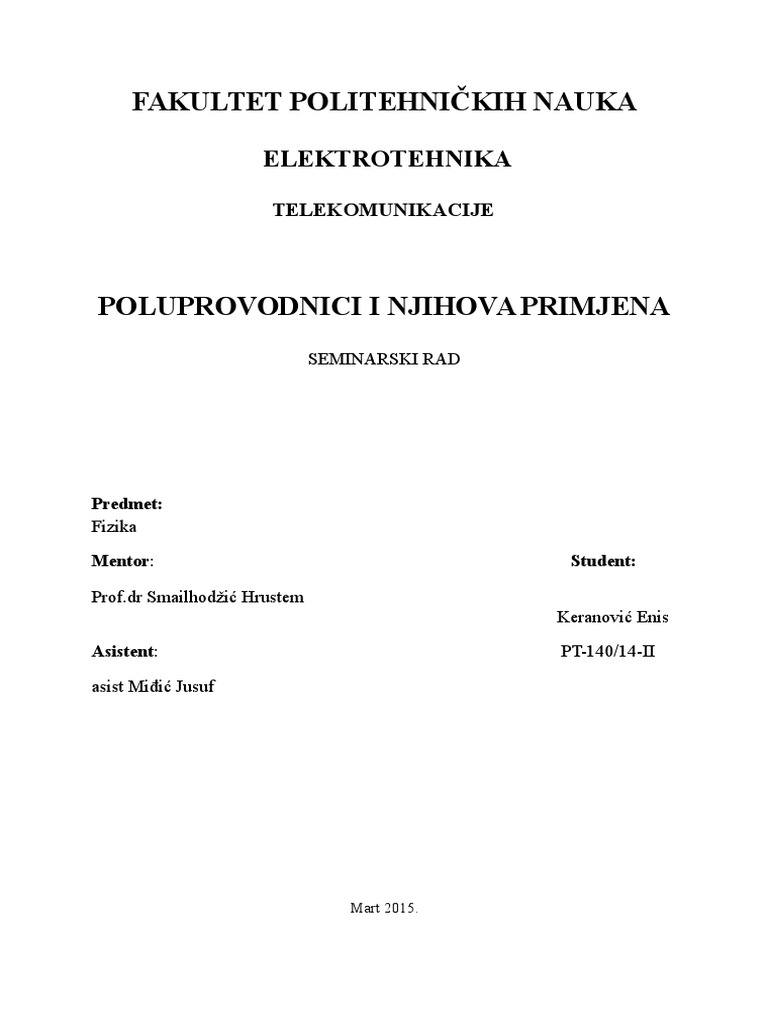 POLUPROVODNICI | PDF