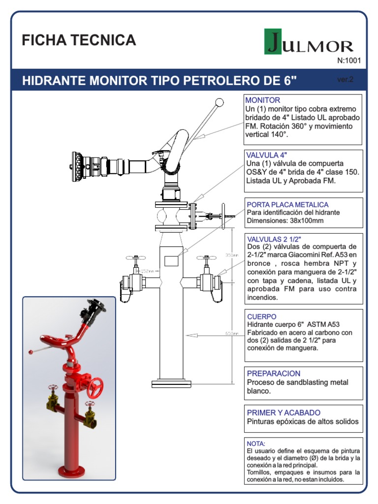 1001 Hidrante Monitor 6-3-1-1-3-2 | PDF | Hogar, jardinería y bricolaje