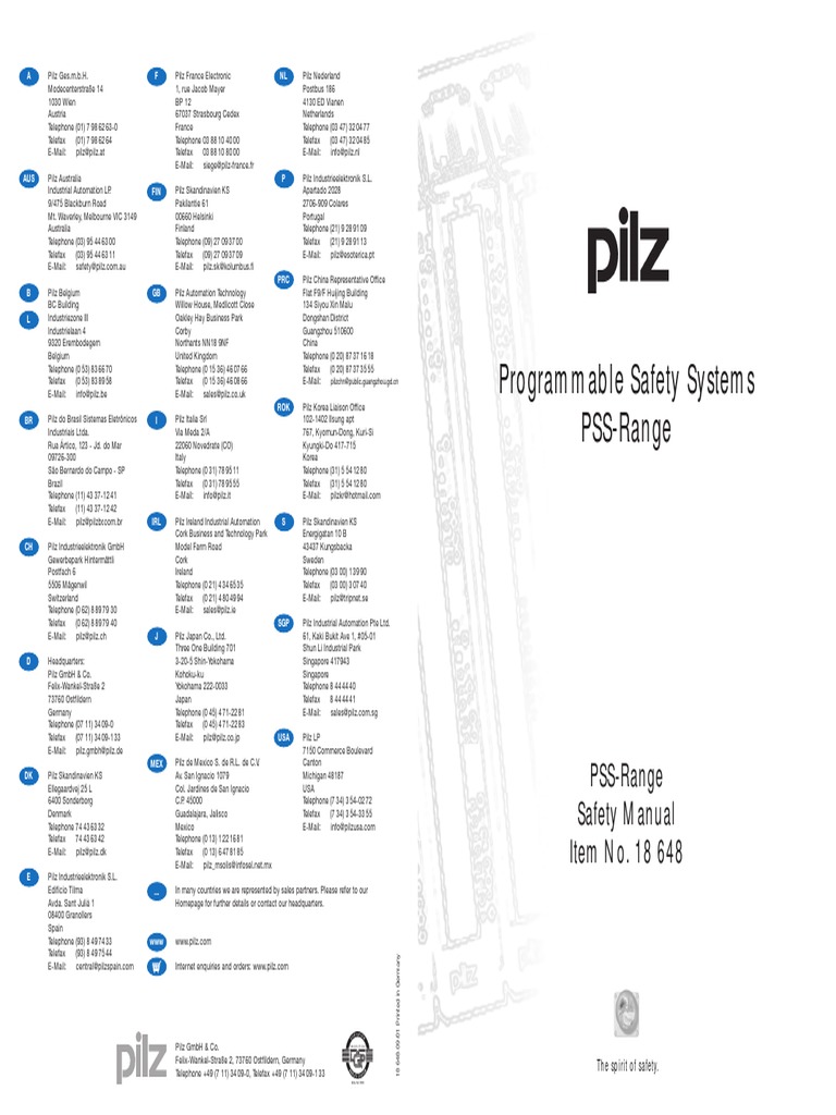 Programmable Safety Systems PSS-Range | PDF | Modularity | Safety