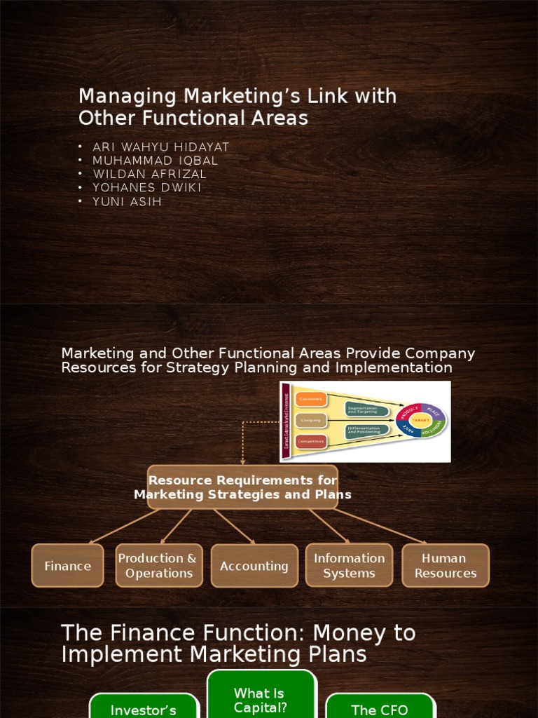 Managing Marketing's Link With Other Functional Areas | PDF | Strategic ...