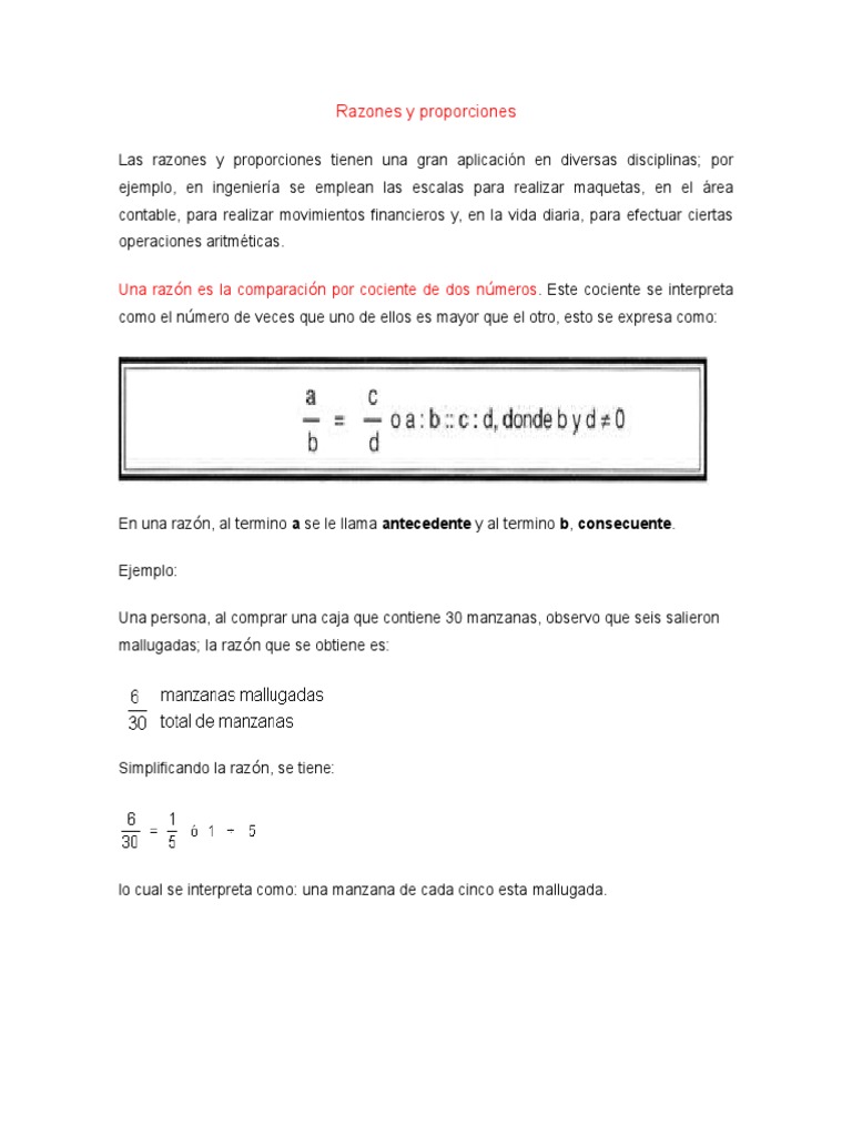 Ejercicios de Regla de 3 Directa e Inversa Simple | Proporción ...