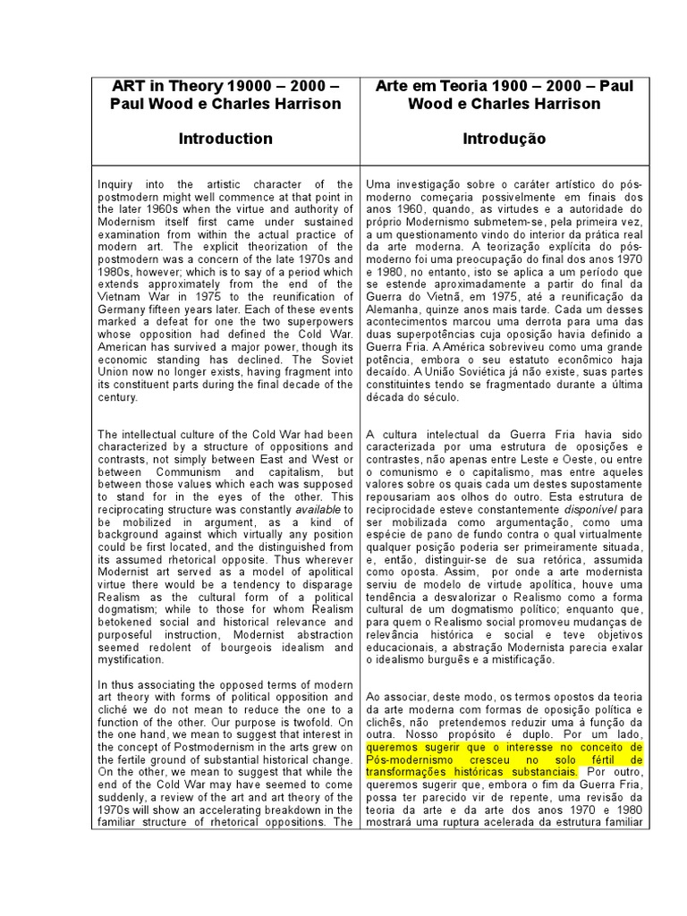 ART in Theory | PDF | Postmodernism | Modernism