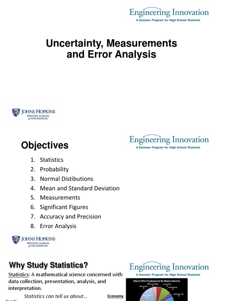 Uncertainty Measurements and Error Analysis PowerPoint 2015 PDF | PDF ...