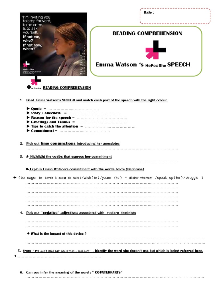 Emma Watson Speech Feminism | PDF | Critical Theory | Gender