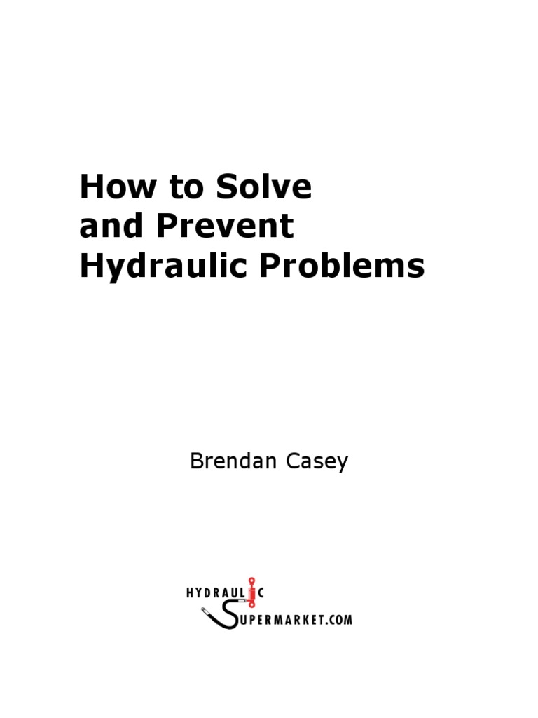 Hydraulic Problem Solving Manual | PDF | Business
