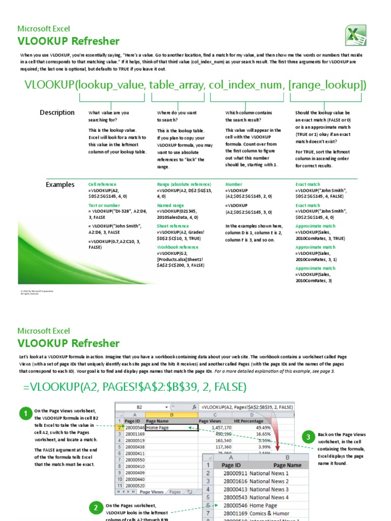 AF101984660 En-Us XL QRC Vlookup Refresher | PDF | Teaching Methods ...