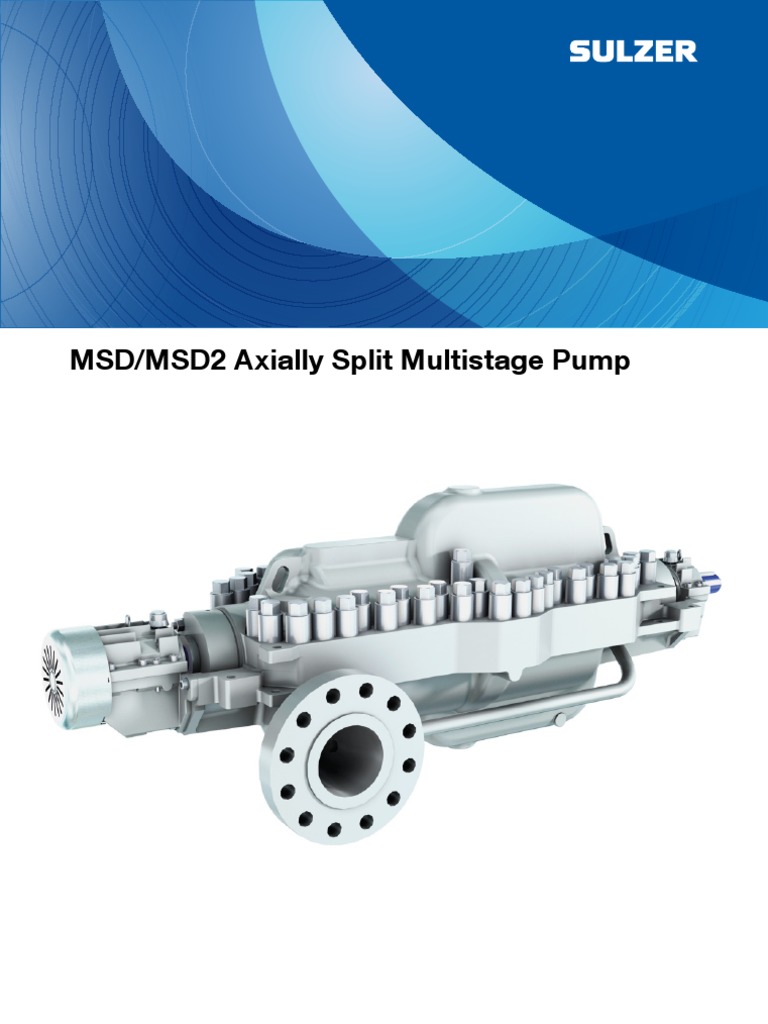 MSD - Axially Split Multistage Pump | PDF