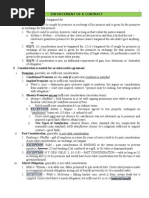 1L Contracts Outline | PDF | Offer And Acceptance | Consideration
