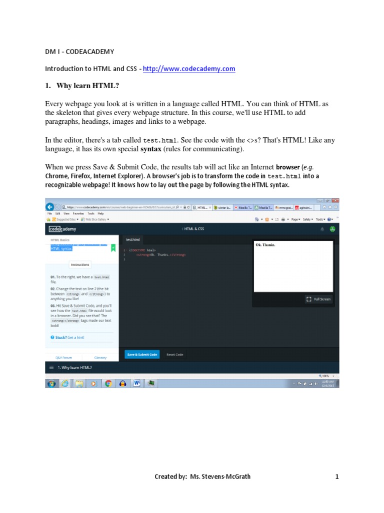 Html-Css Tutorial | PDF | Html Element | Hyperlink