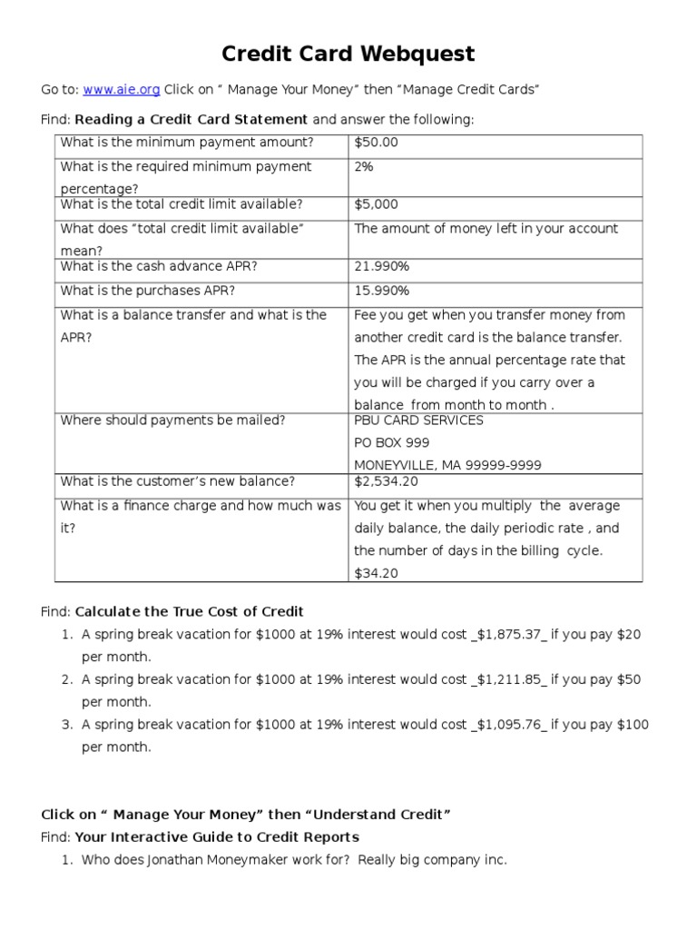 Credit Card Management and Costs Guide | PDF