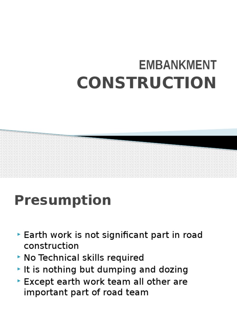 Embankment Construction | PDF | Soil | Physical Geography