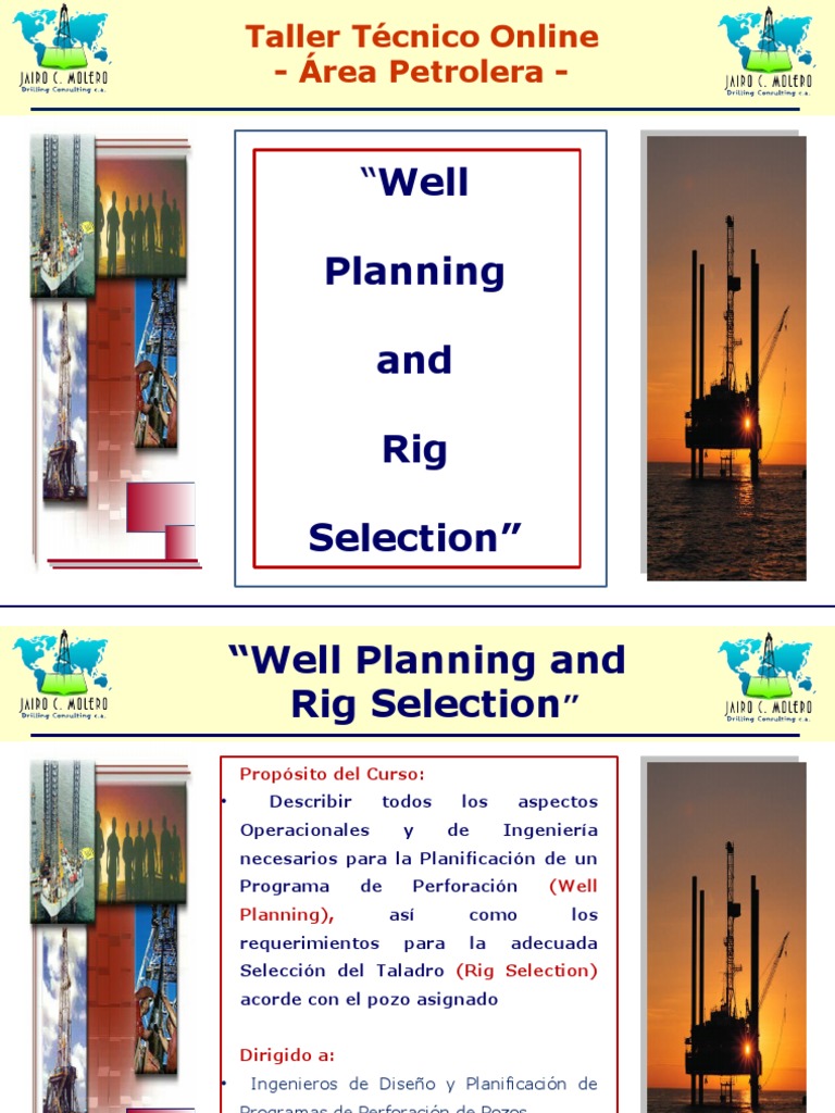 Curso On Line Well Planning and Rig Selection - 24 Hrs | PDF | Cálculo ...