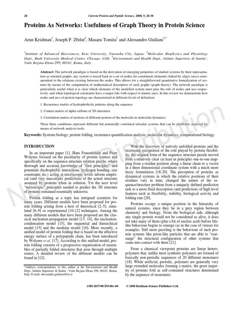 Protein Network Paper 2008 | Download Free PDF | Protein Folding ...