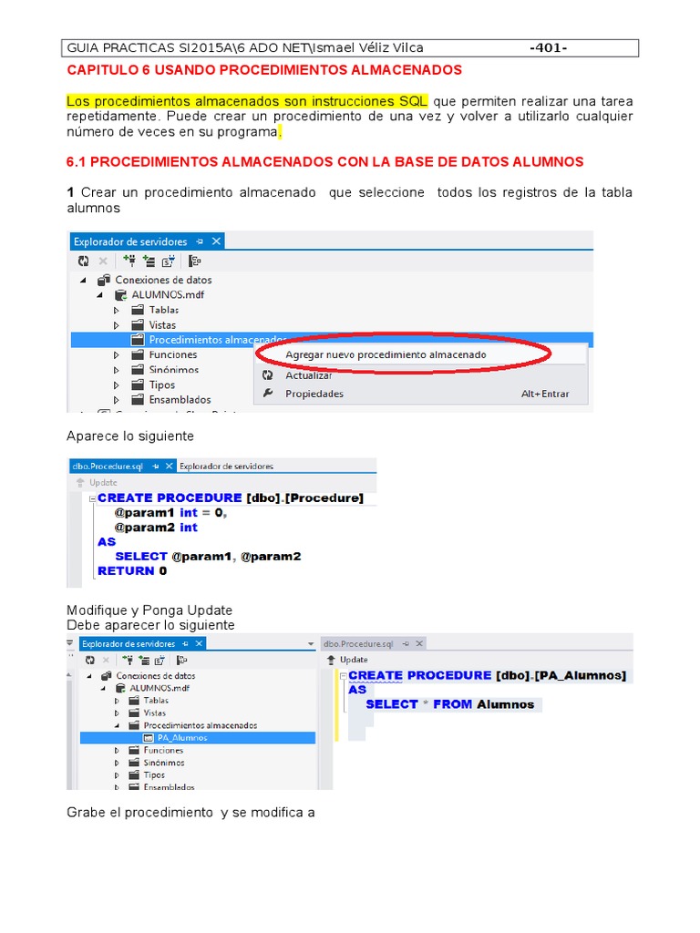 Plsi2015a 6 Adonet Pdf Active X Data Objects Datos De Computadora