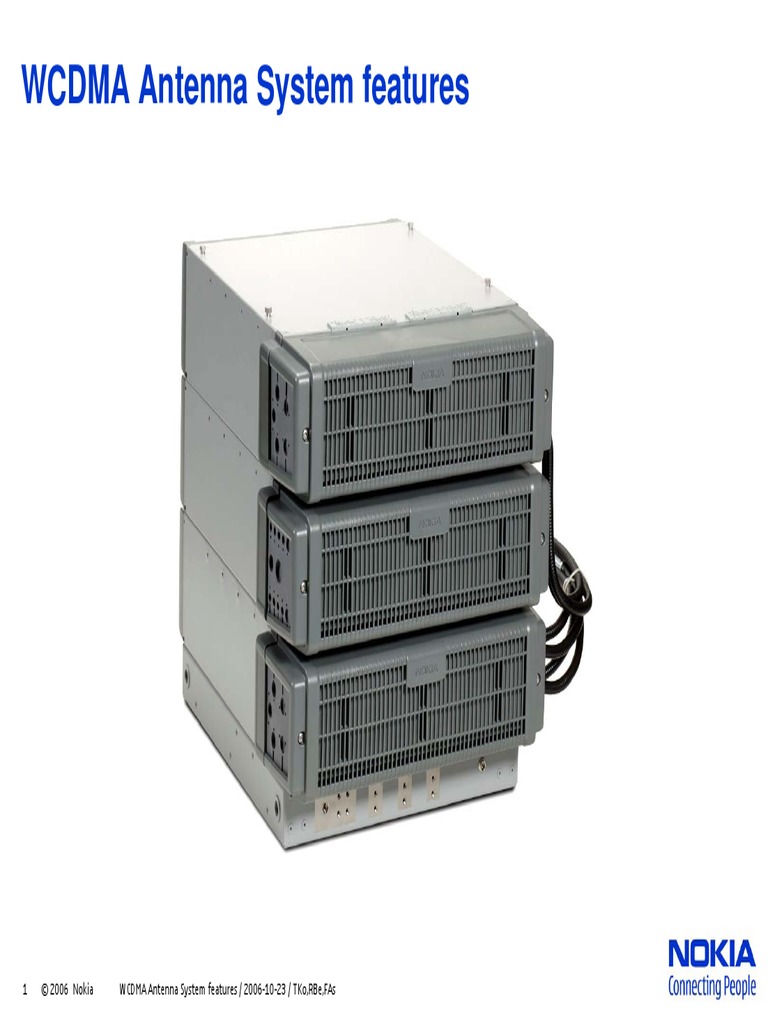 011 WCDMA Antenna System Features RAS05 1 | PDF | Amplifier ...
