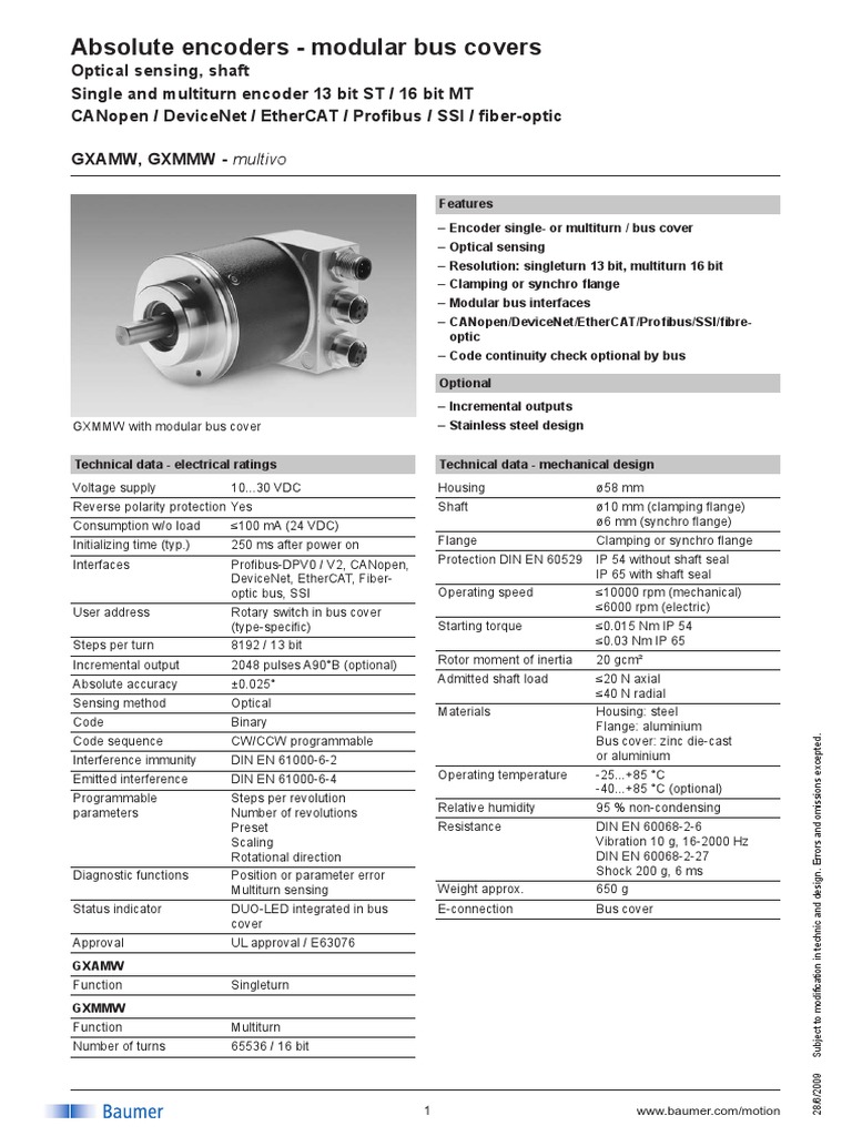 Manual Encoder Absoluto IVO | Download Free PDF | Electrical Connector ...