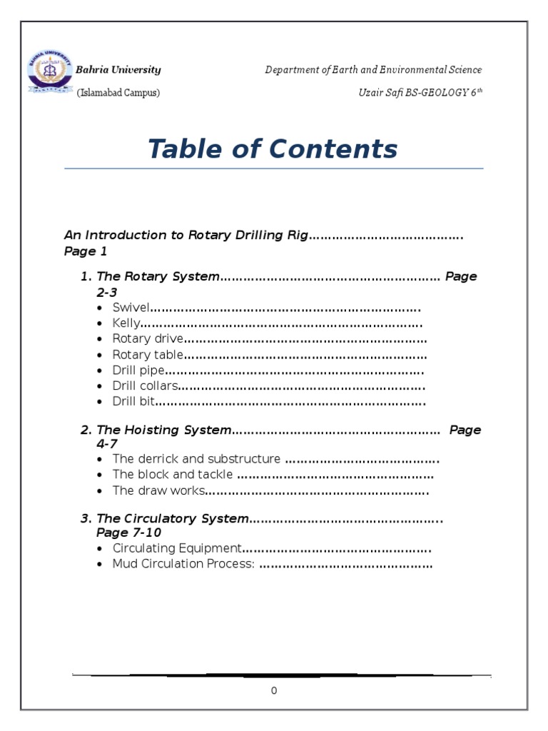 An Introduction To Rotary System, Hoisting System and Circulatory ...