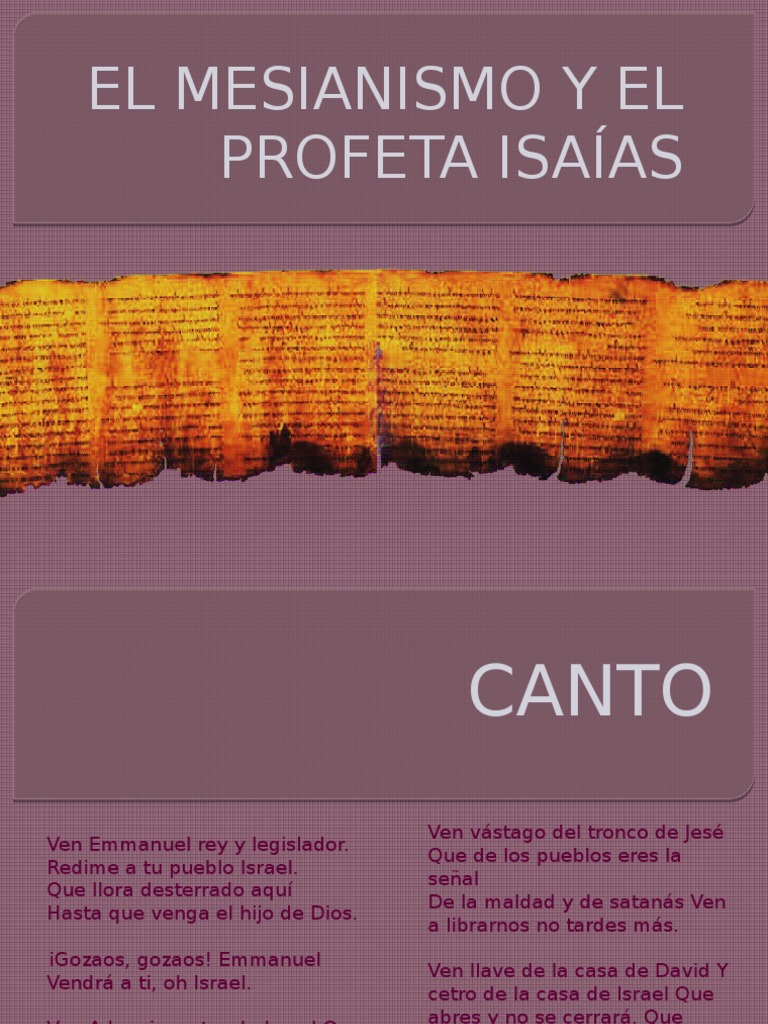 Isaías y El Mesianismo | PDF | Mesías | David