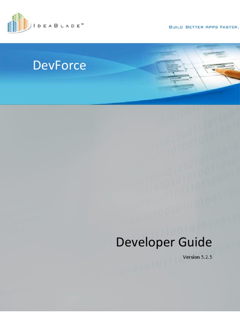 IdeaBlade DevForce Developers Guide 5.2.5 | PDF | Entity Framework | Language Integrated Query