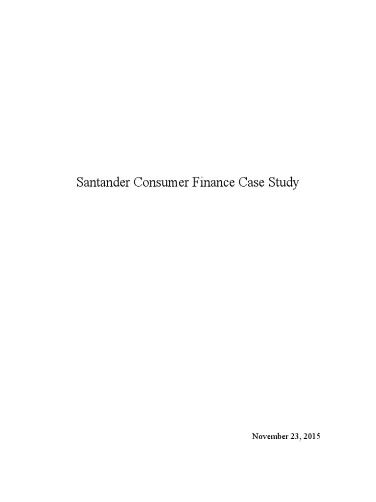 Santander Consumer Finance | PDF | Credit (Finance) | Loans