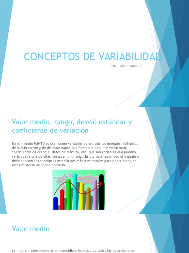 Conceptos de Variabilidad | PDF | Desviación Estándar | Clima