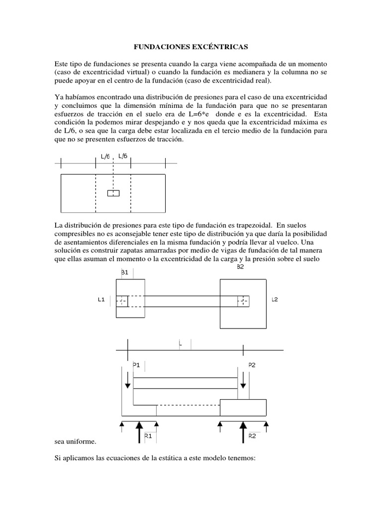 Diseño de Cimentaciones Excéntricas | PDF | Fundación (Ingeniería ...