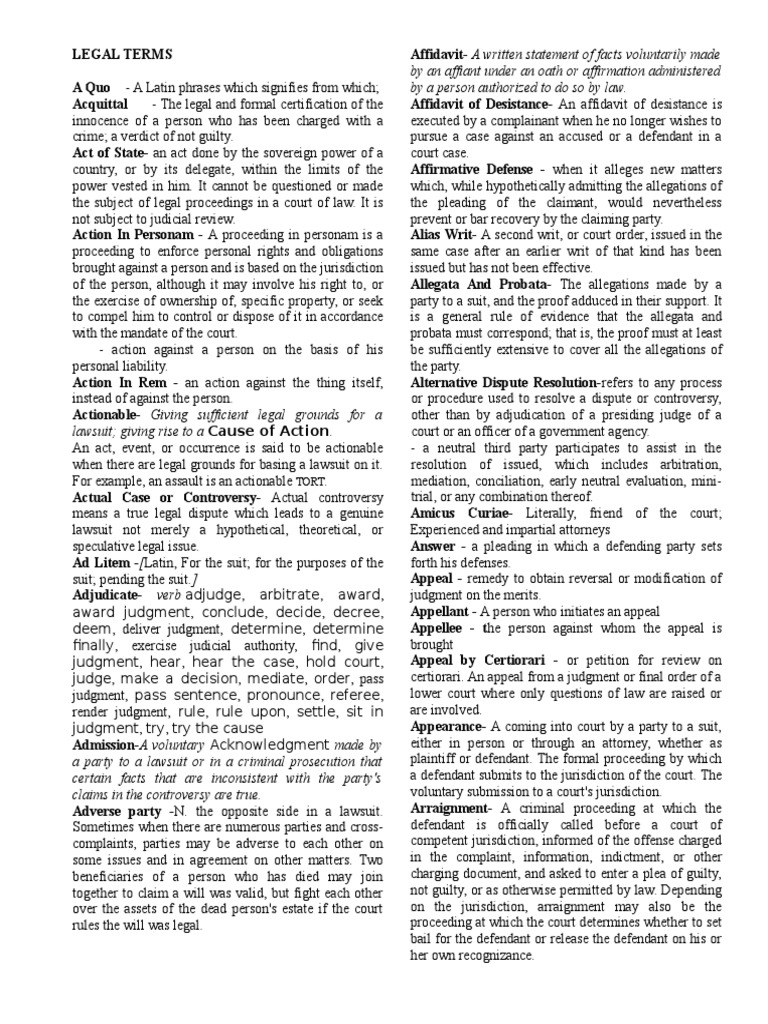 Legal Terms | PDF