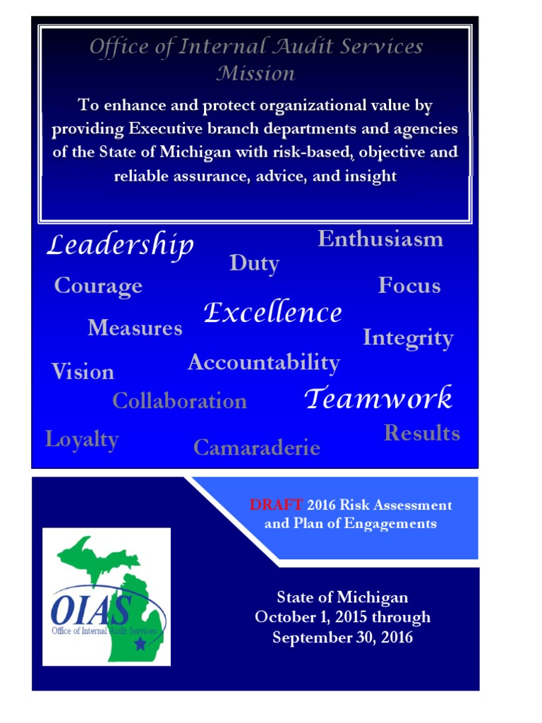 Michigan Statewide Risk Assessment | PDF | Internal Audit | Audit