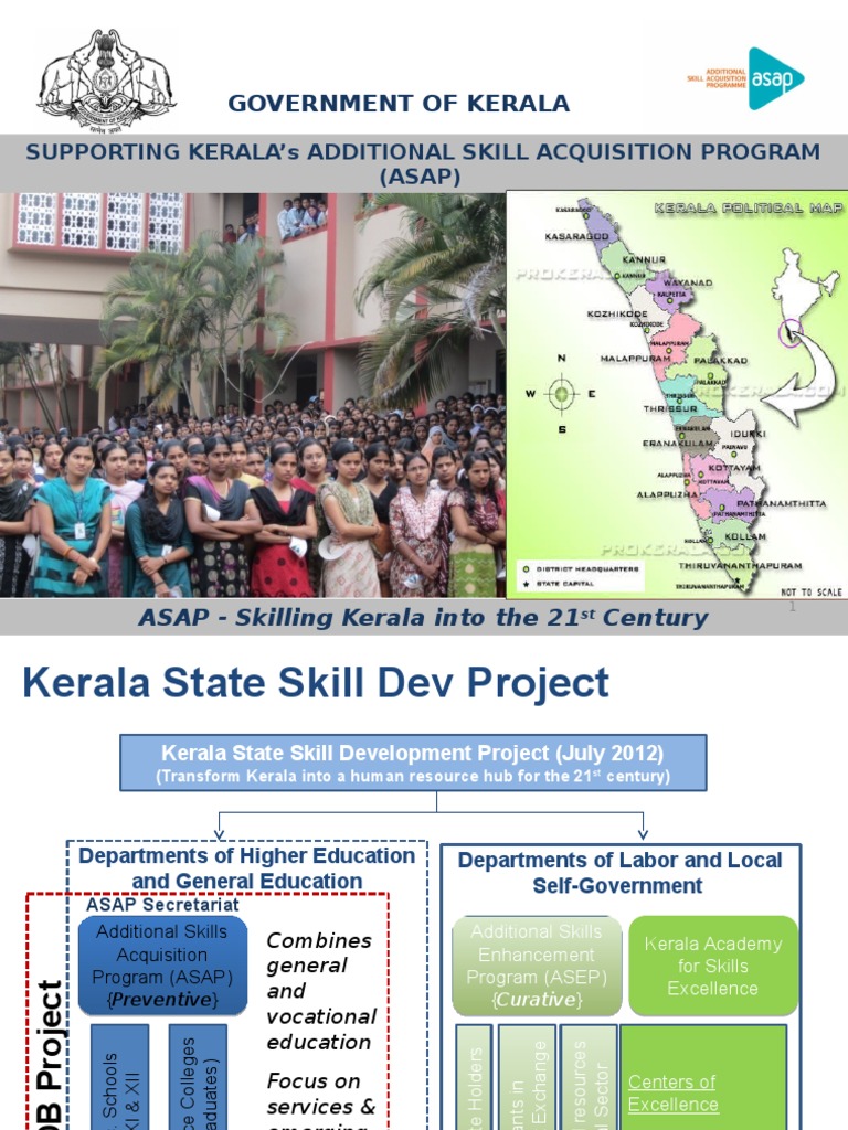 Supporting Kerala's Additional Skill Acquisition Program (ASAP) in Post-Basic Education | PDF ...