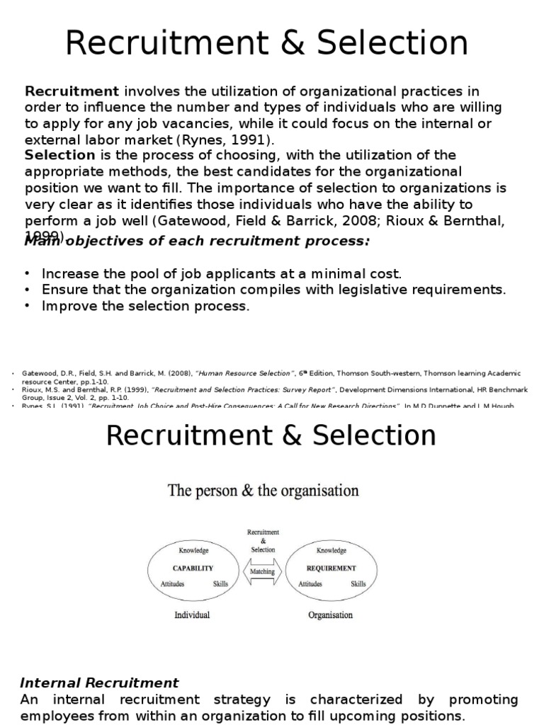 6.recruitment Selection - Training Development | PDF | Recruitment ...
