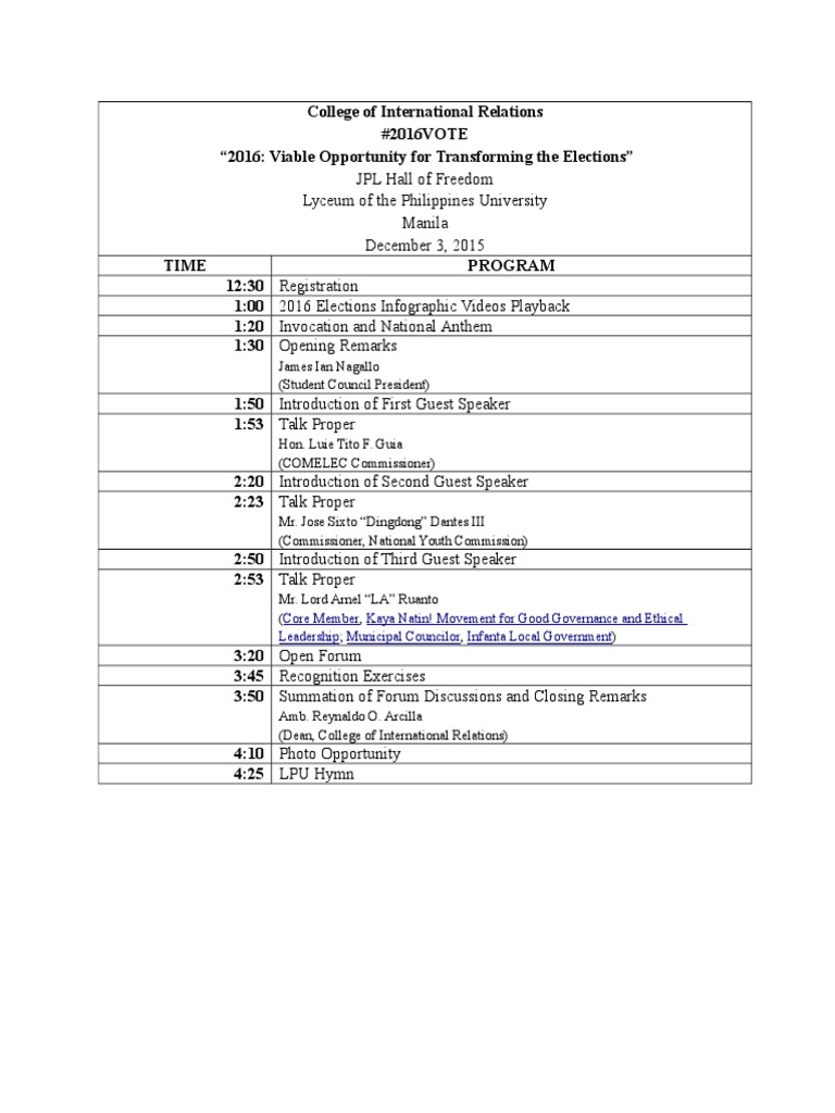 JPL Hall of Freedom Lyceum of The Philippines University Manila ...