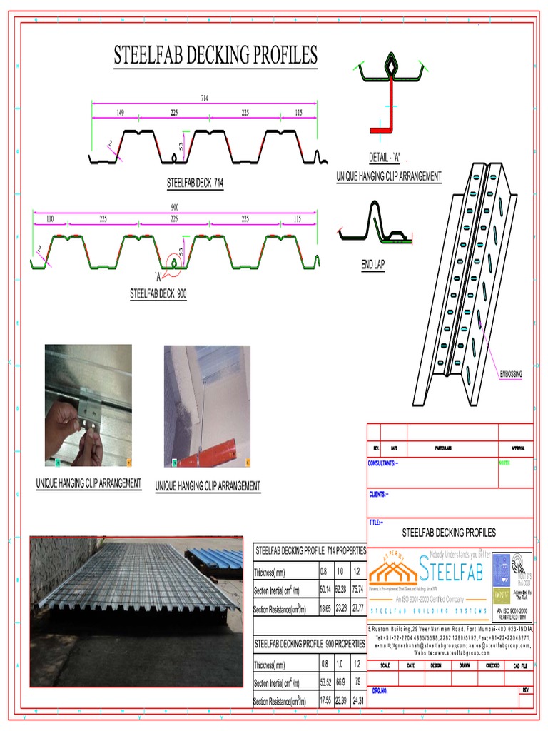 New Decking Sheet Load and Profile | PDF | Civil Engineering ...