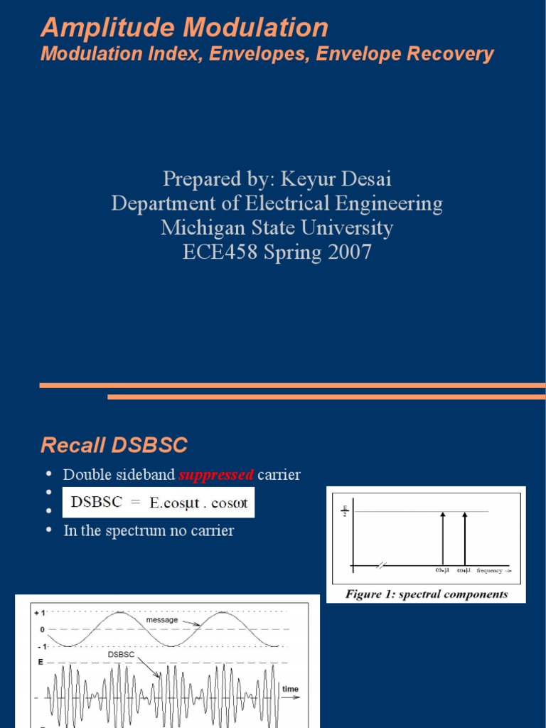 Amplitude Modulation Pdf Data Transmission Telecommunications Engineering